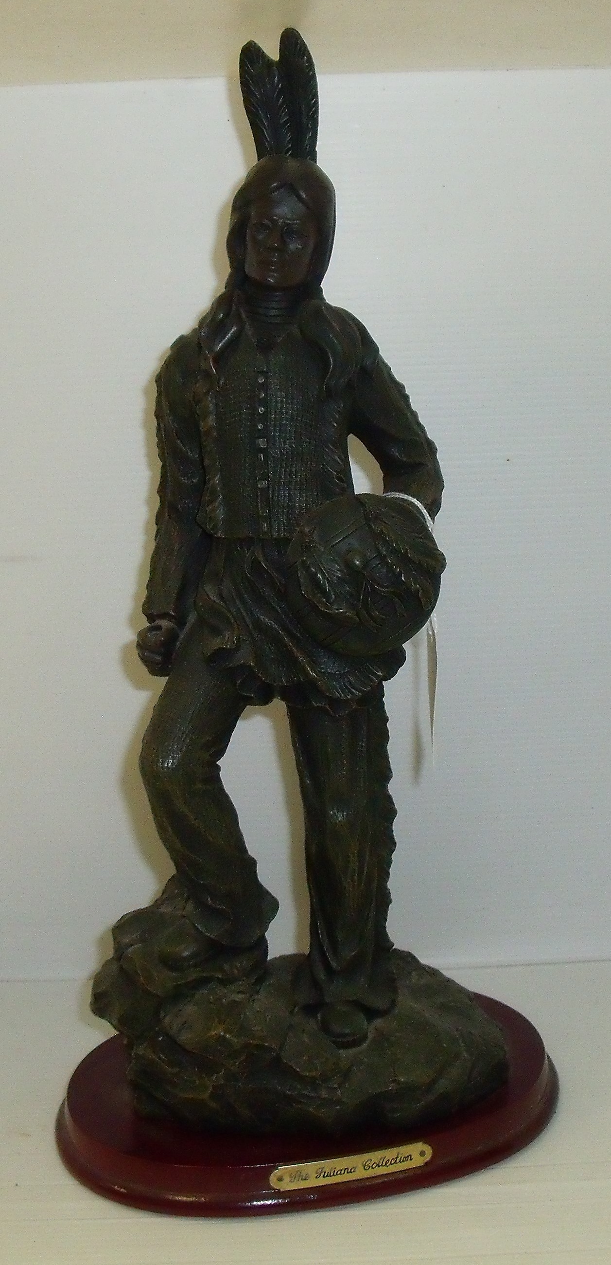 Bronze effect figurine of a Native American Indian from The Juliana ...