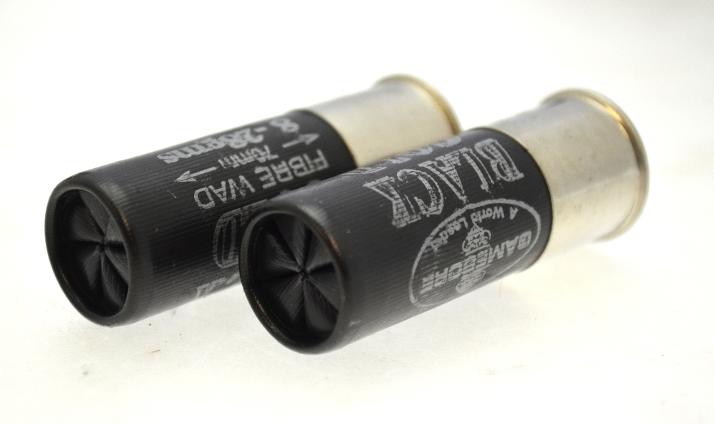 Three slabs of Gamebore Black Gold 12 gauge shotgun cartridges, Diamond ...