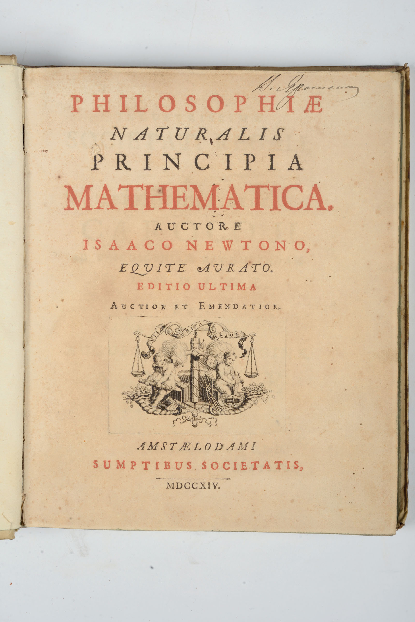 Isaac Newton, Philosophiae Naturalis Principia Mathematica..Editio ...