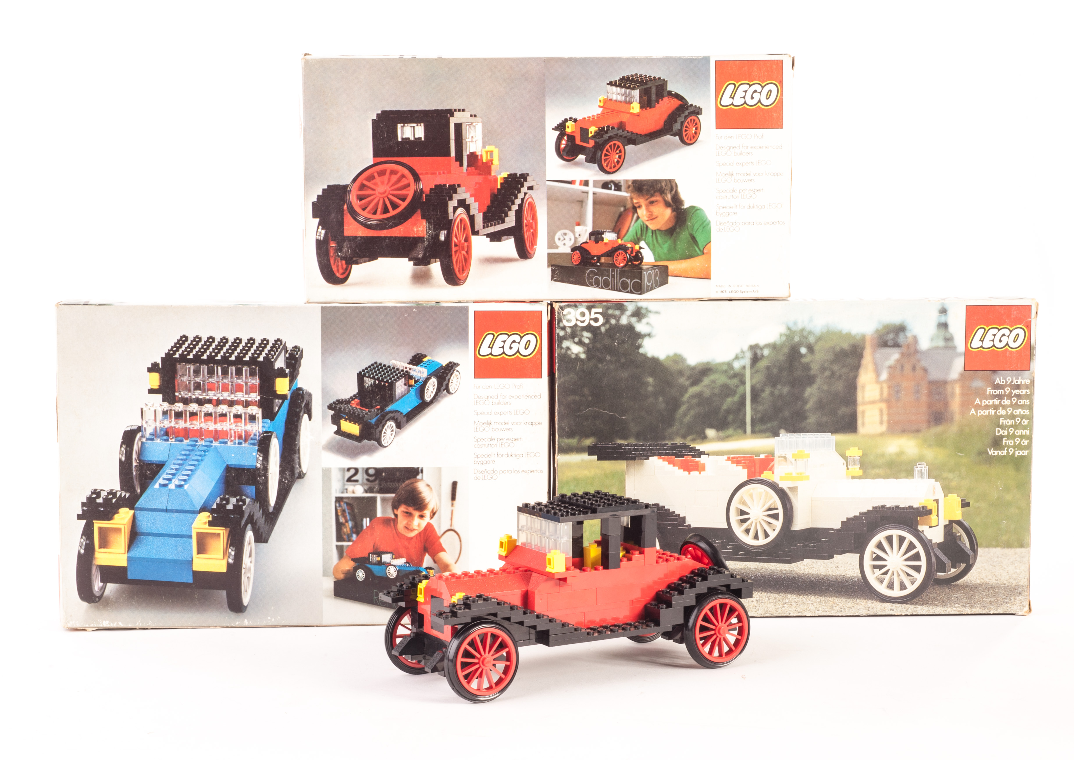 1970s Lego large scale Vintage Cars: 390 Cadillac and 391 Rolls Royce ...