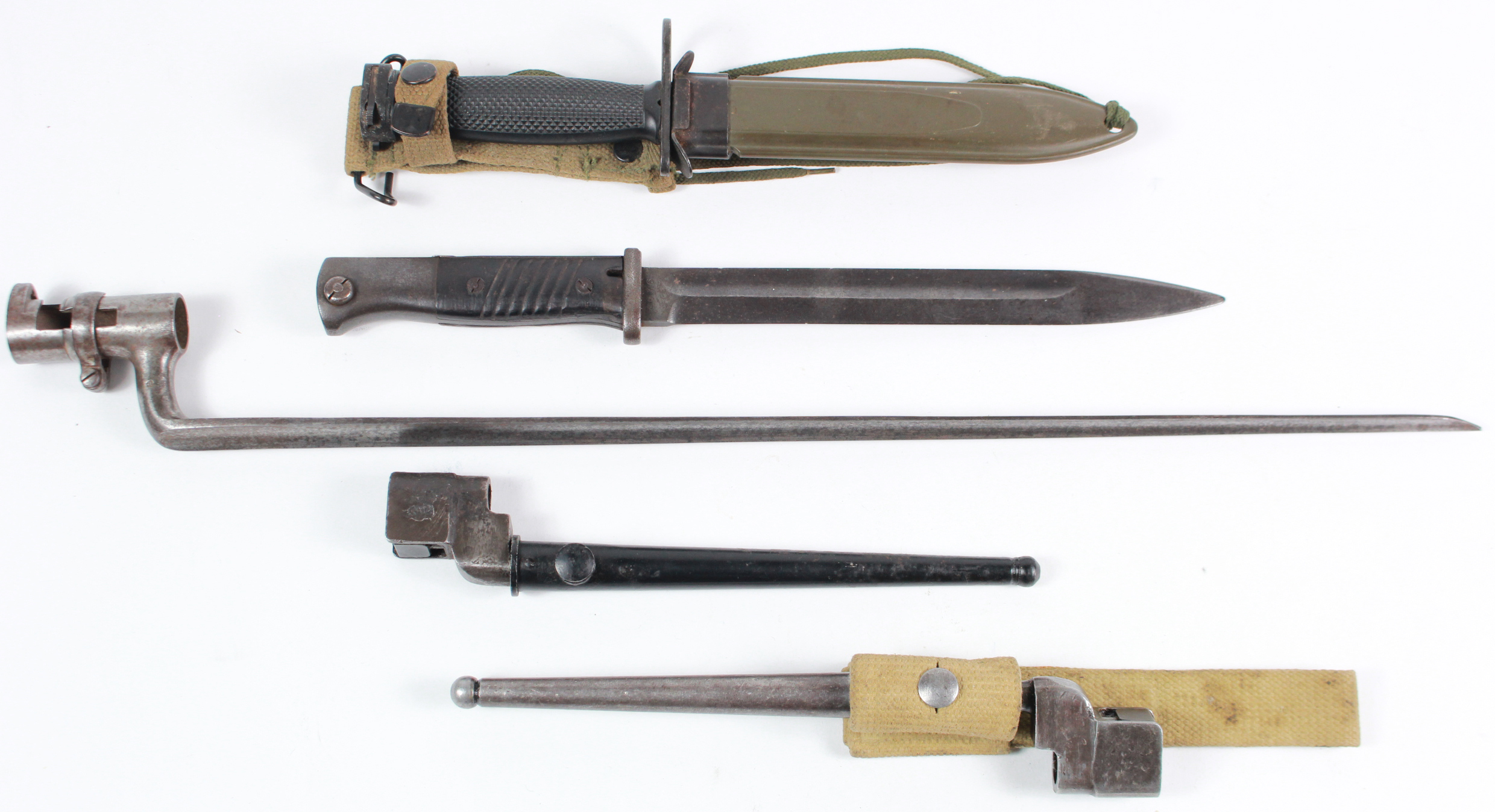Bayonets: 1) Socket bayonet for a large bore musket circa 1800-1850 ...