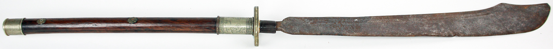 Japanese Executioner's sword, unusual giant type, early with attractive ...