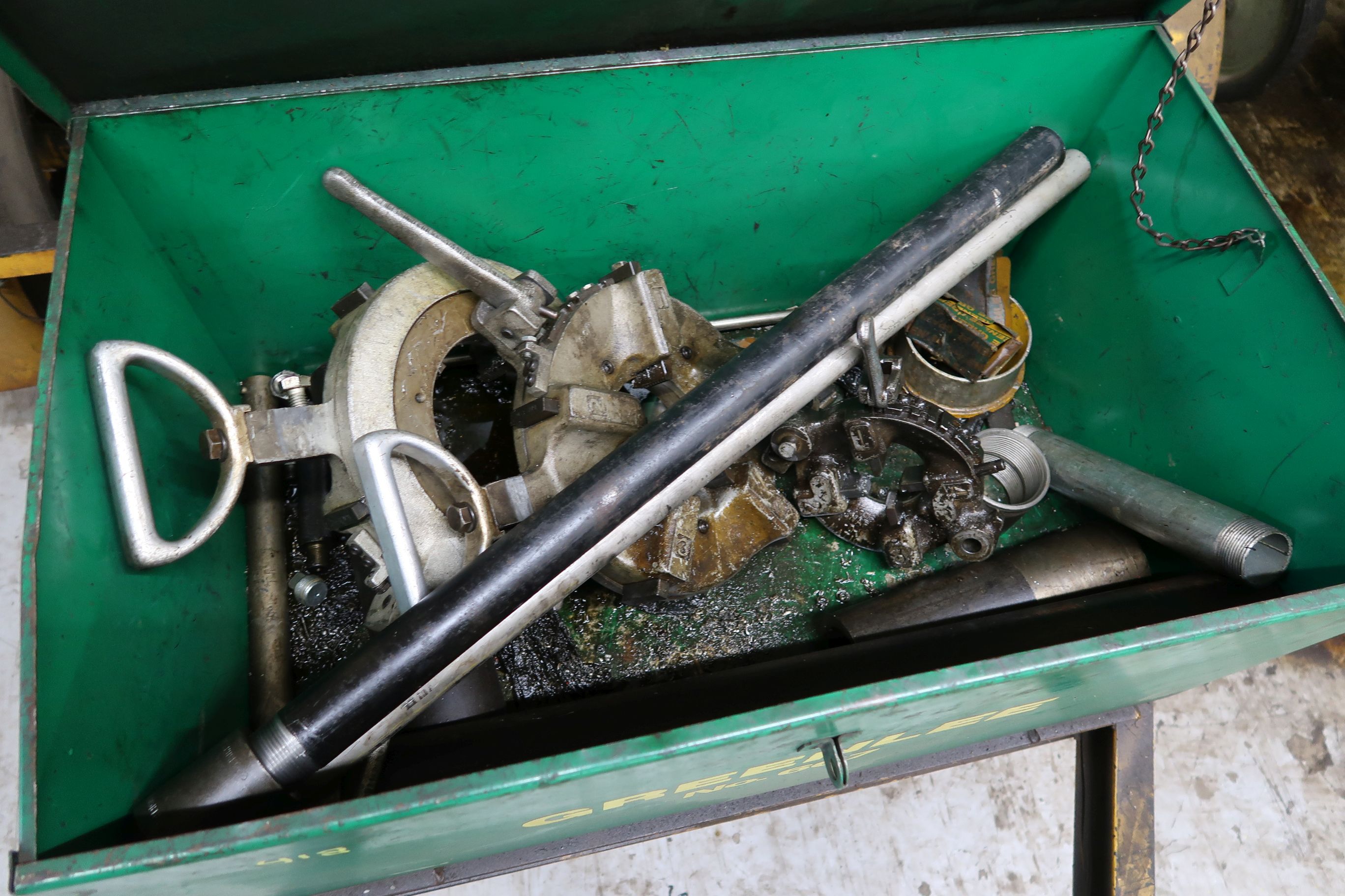 GREENLEE NO. 460 TRAILER MOUNTED "AUTO-THREAD" PIPE THREADER WITH ...