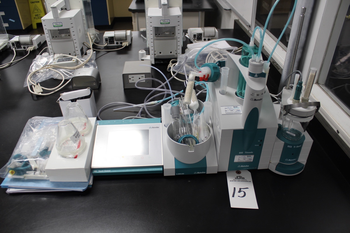 Metrohm 890 Titrando, W/900 Touch Control, 6.2061.010 Bottle Holder ...