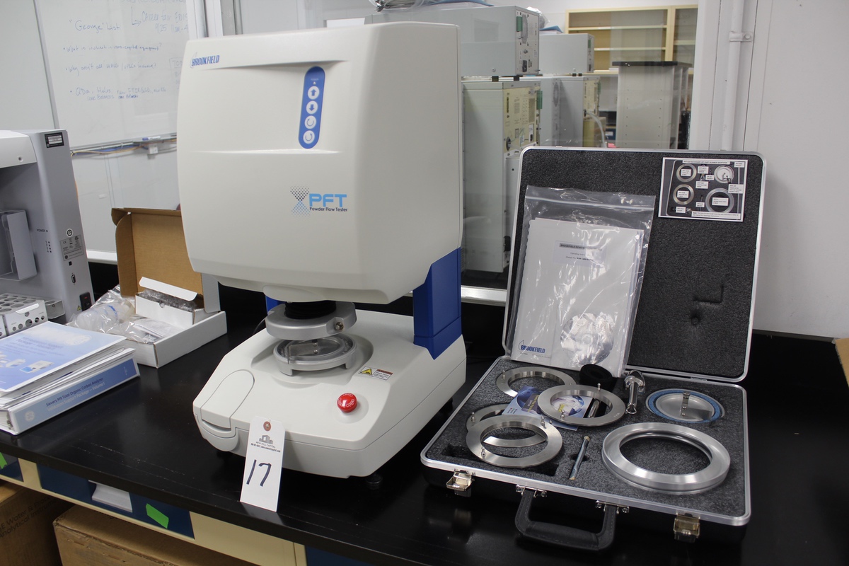 Brookfield, Powder Flow Tester, M# PFT, S/N 8691020, Building Location ...