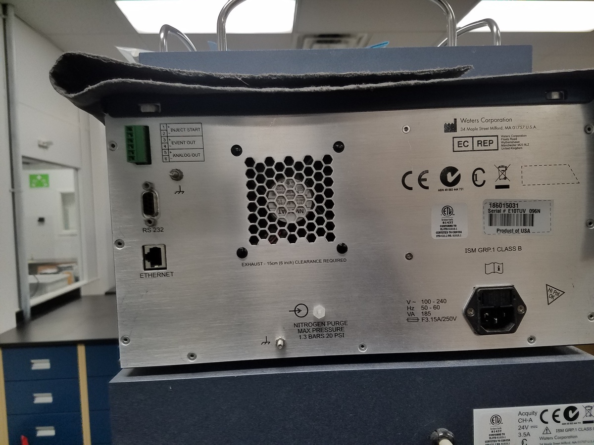 Waters Acquity UPLC, (Ref. Acquity #10), W/ Waters QSM Pump, S/N ...