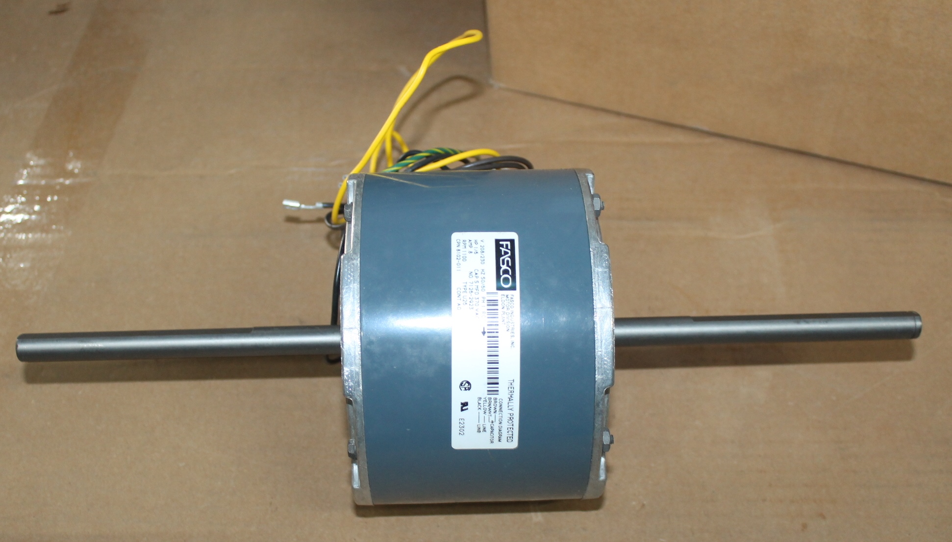 FASCO 1/6 HP AC MOTOR,