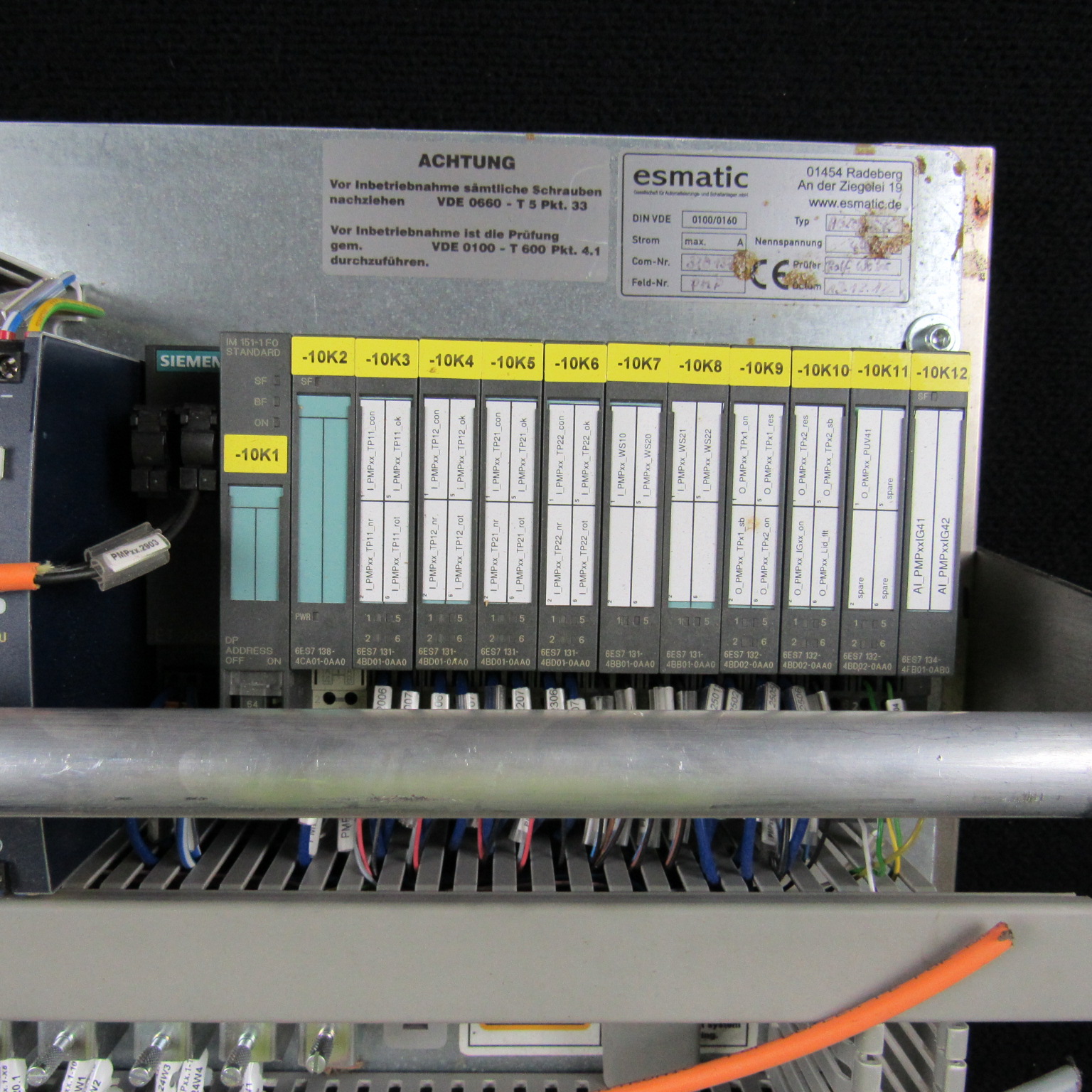 SIEMENS PLC RACK WITH POWER SUPPLY