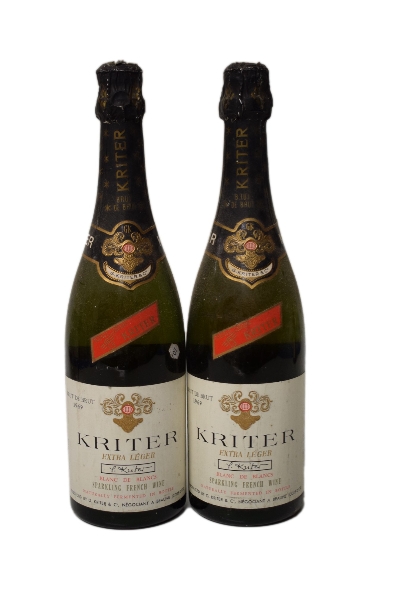 Kriter French Sparkling Wine 1969 x 2 bottles. Buyers Premium 18% +VAT