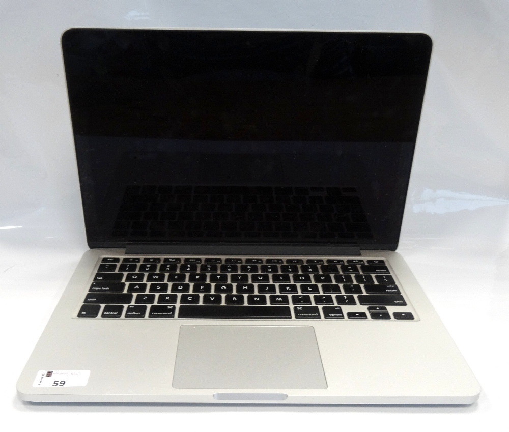 APPLE MACBOOK PRO - MODEL A1502 serial number: C02MR5S8FGYY. Retina 13 ...