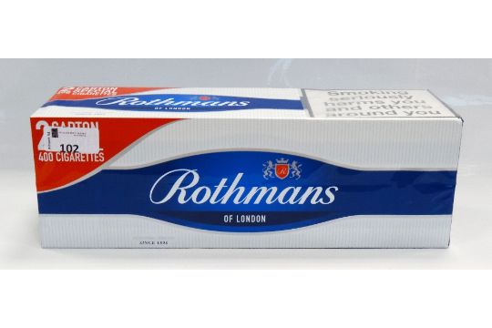 400 ROTHMANS OF LONDON BLUE CIGARETTES Note: You must be over 18 years ...