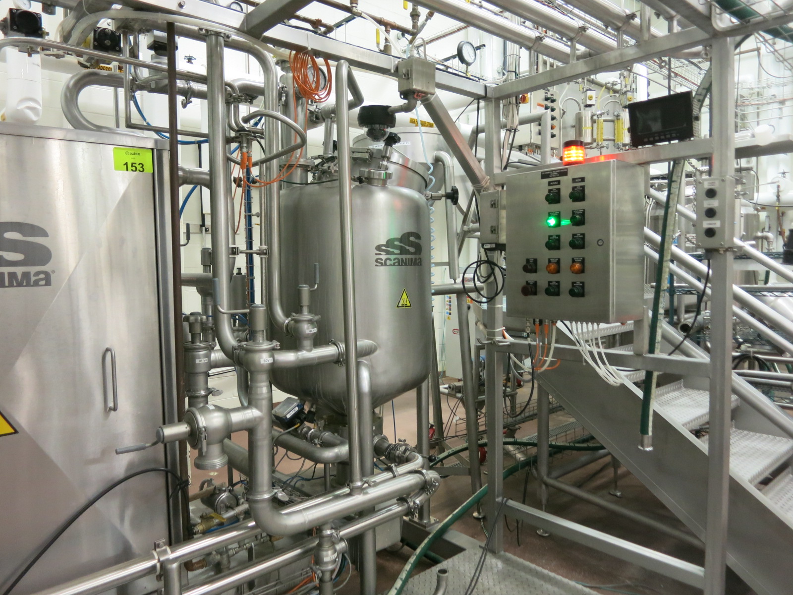 Scanima/Tetra-Pak turbo mixing system, model 1R2S-300V, Lot includes ...