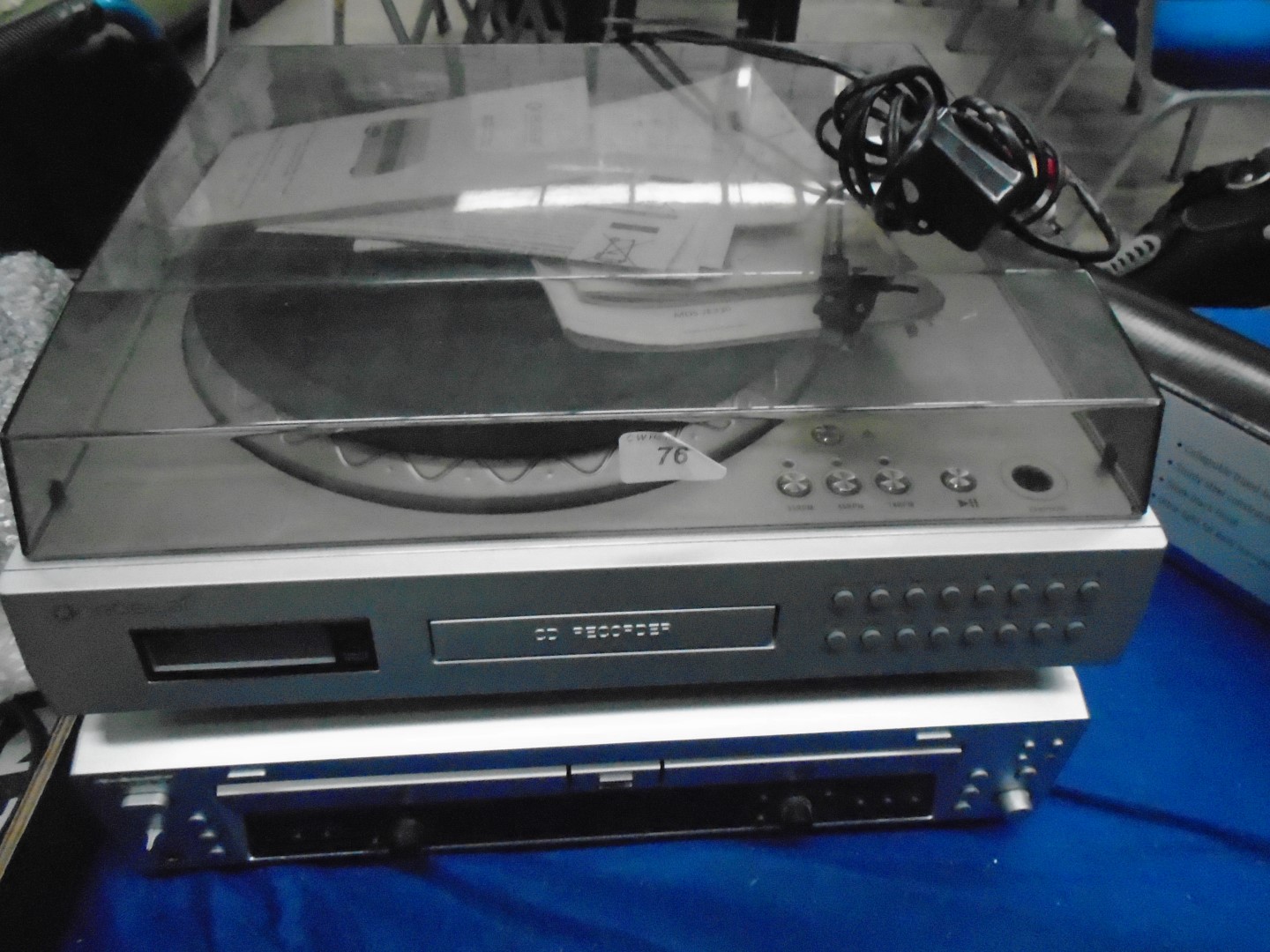 2 x items - Neostar electronics turntable/CD recorder deck and a Sony ...