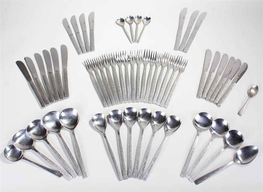 Viners "Studio" pattern stainless steel flatware designed by Gerald ...