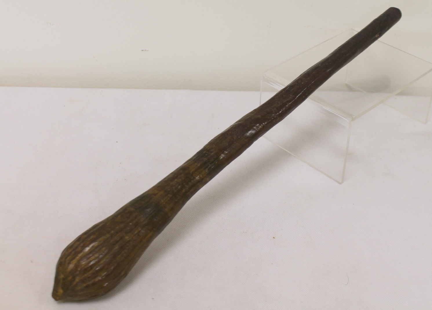 Australian Aboriginal club or "Waddy" of tapered form with incised ...