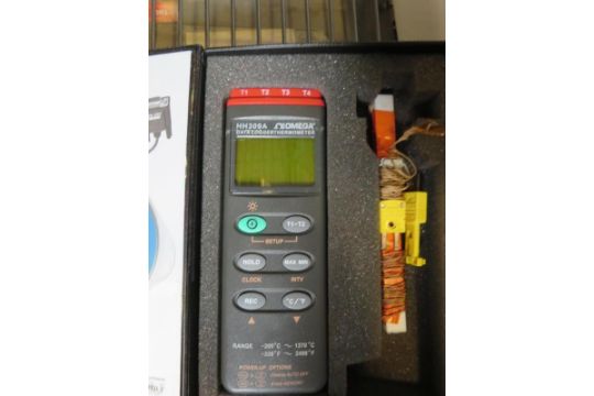 Omega HH309A Lot: (Qty 2) Data Logger Thermometers. Hit # 2203721 ...