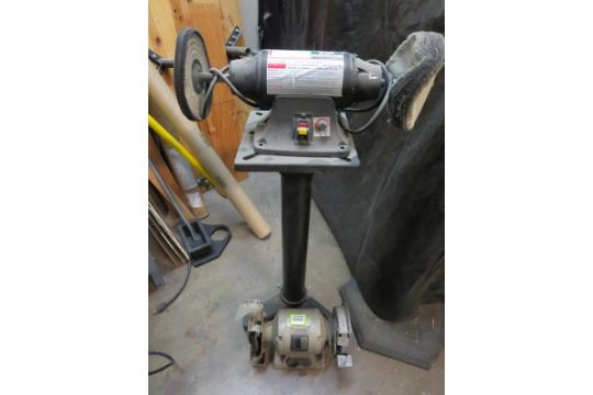 6" Bench Grinder & 8" Buffer. Lot: (1) Dayton 8" Variable Speed Buffer ...