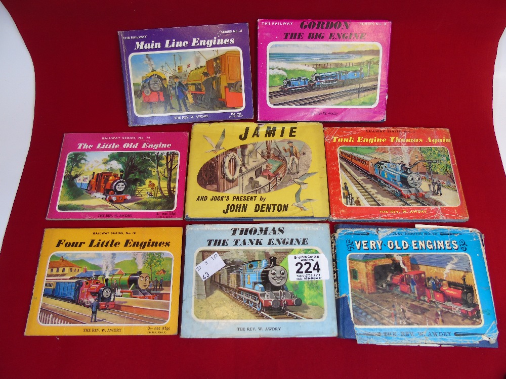 8 X THOMAS THE TANK ENGINE BOOKS, INCLUDING 2 FIRST EDITIONS