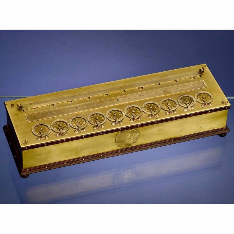 "Pascaline" (or "Arithmatique"), c. 1650 Blaise Pascal (1623-1662 ...