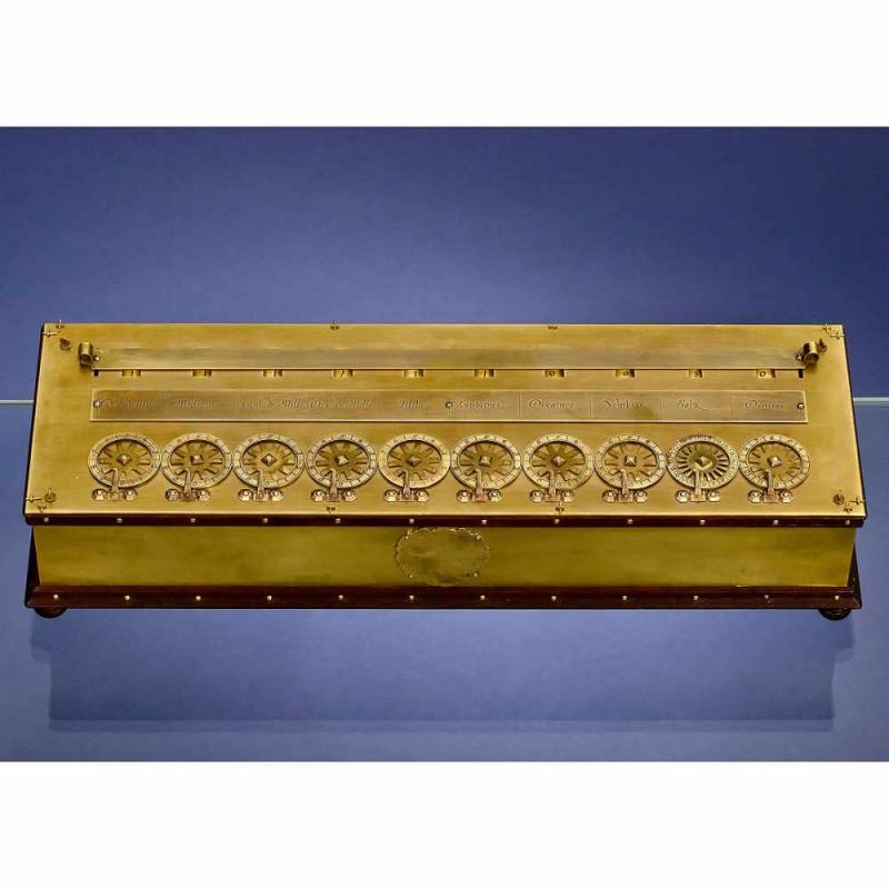 "Pascaline" (or "Arithmatique"), c. 1650 Blaise Pascal (1623-1662 ...