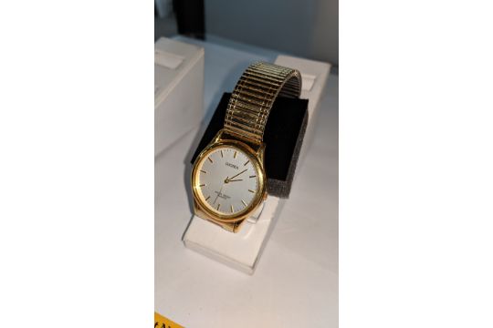 Sekonda Quartz water resistant (3 ATM) watch in gold finish with ...