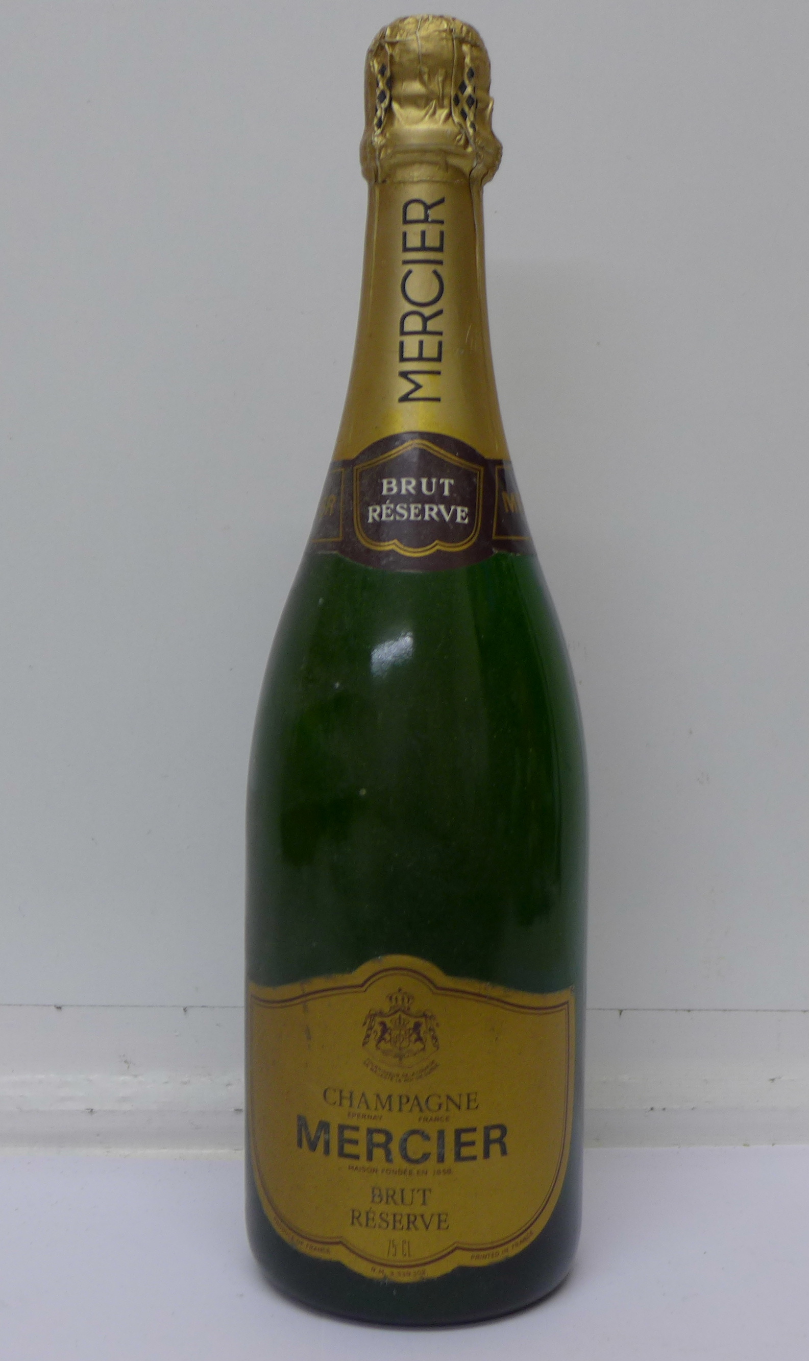 One bottle of Mercier champagne