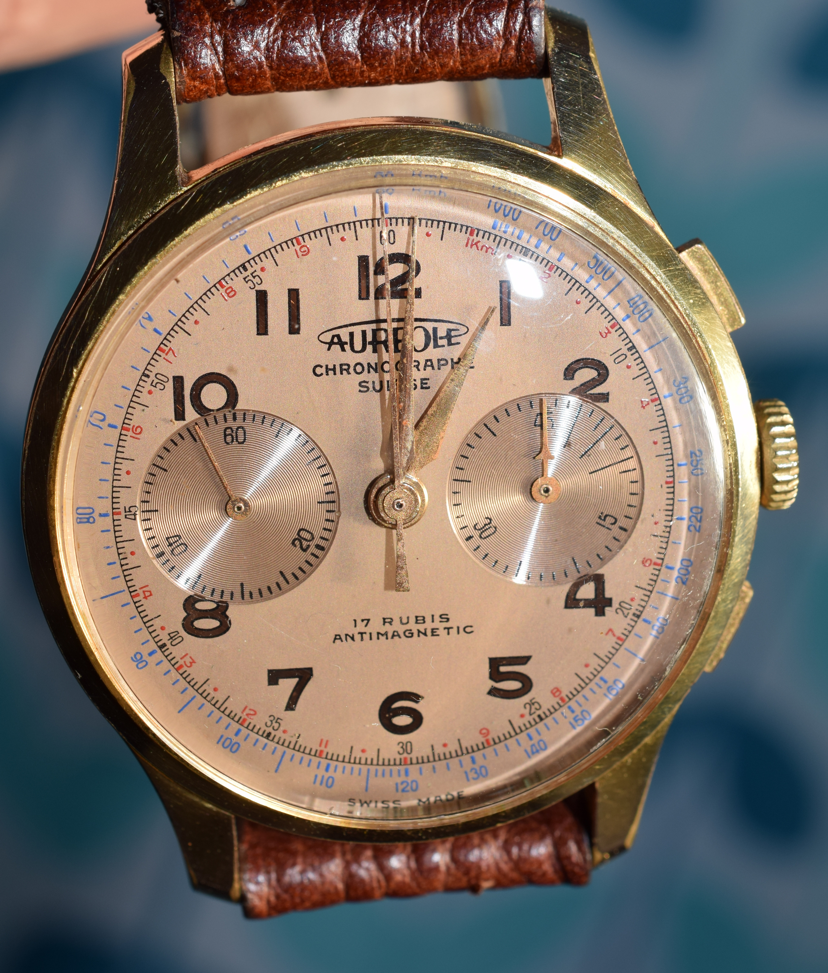 Swiss Aureole Chronograph With Landeron Movement c1958 AUREOLE ...