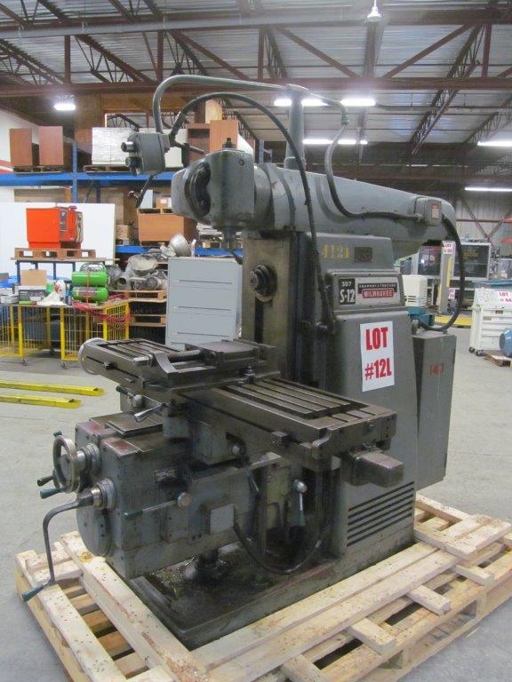 KEARNEY & TRECKER (MILWAUKEE) POWER OVERARM HORIZONTAL/VERTICAL MILLING ...