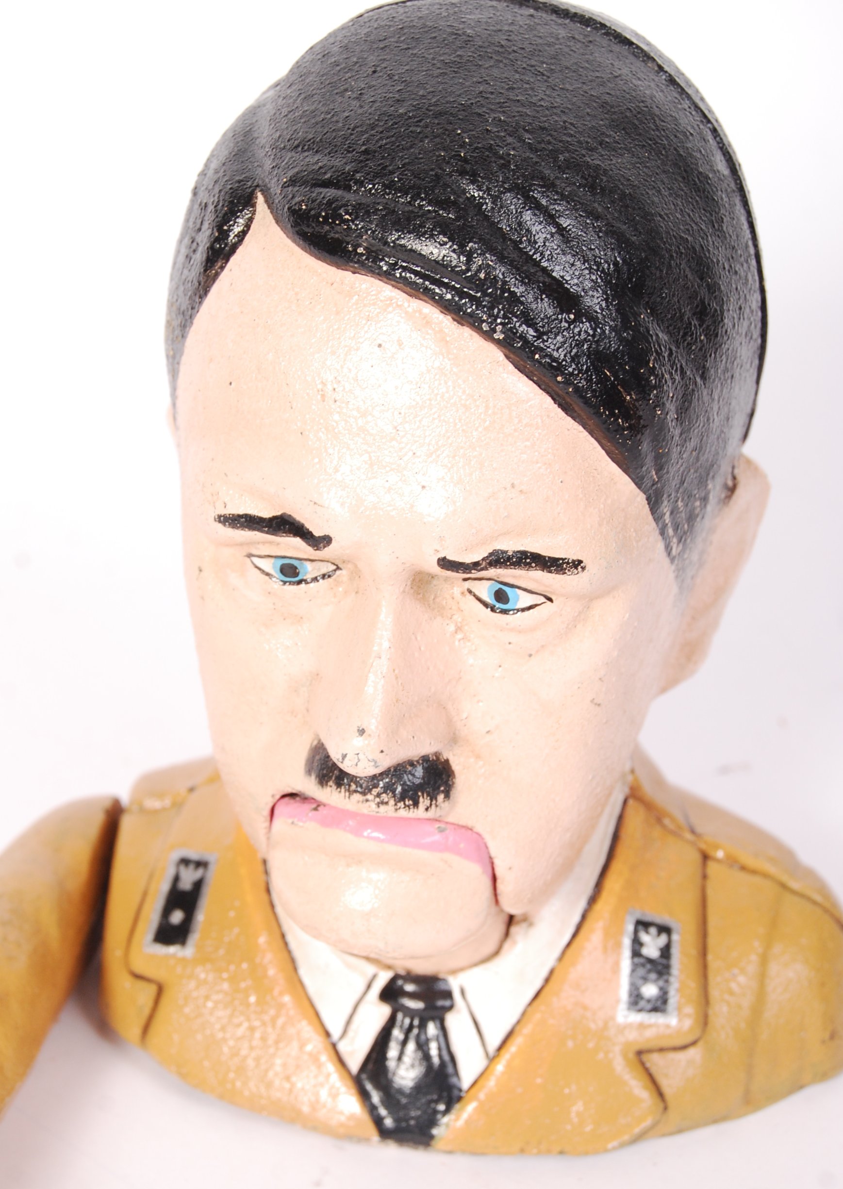 A 20th century cast iron nutcracker, in the form of Adolf Hitler. Hand ...
