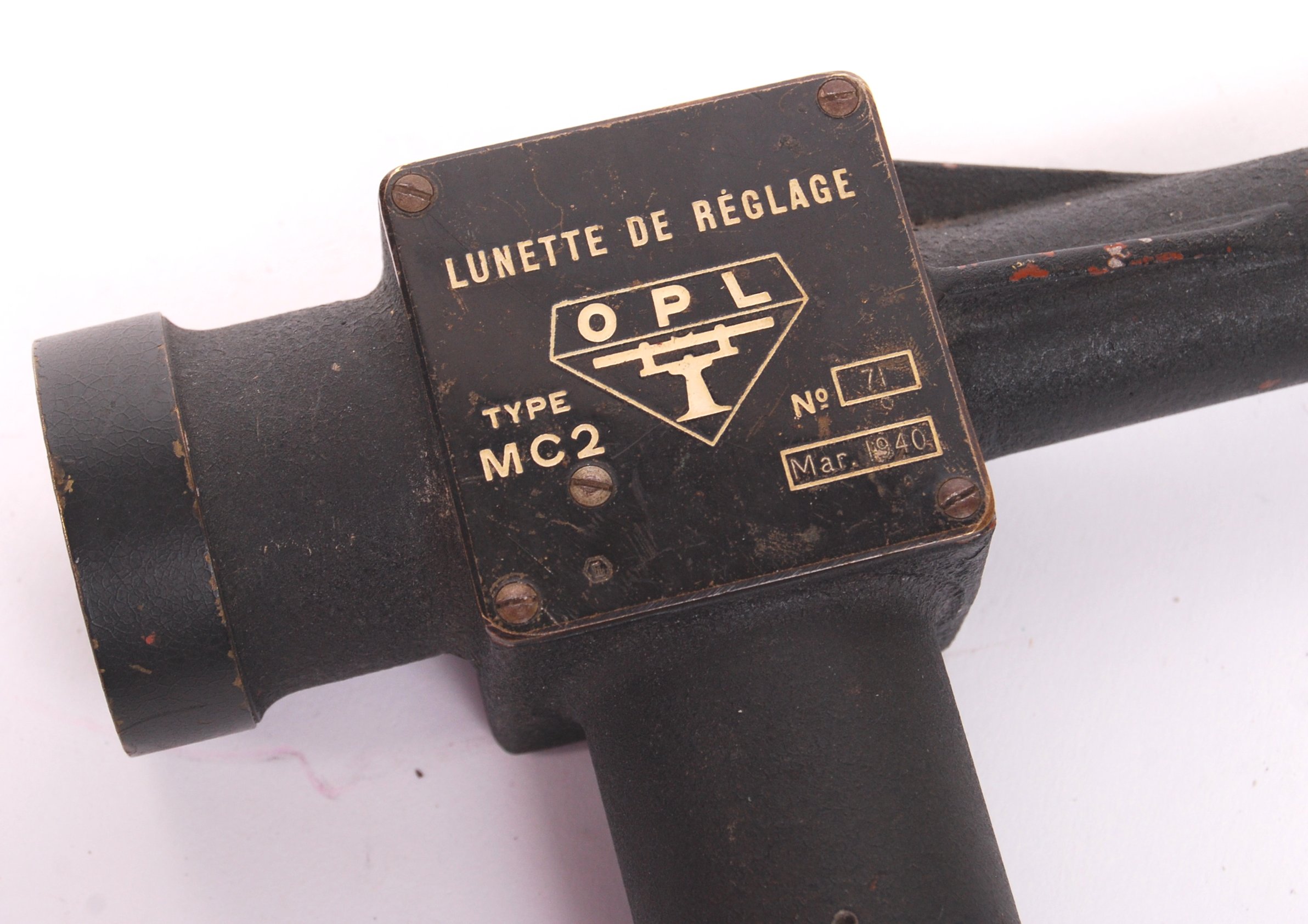 An original WWII Second World War French issue 20mm gun optics sight ...