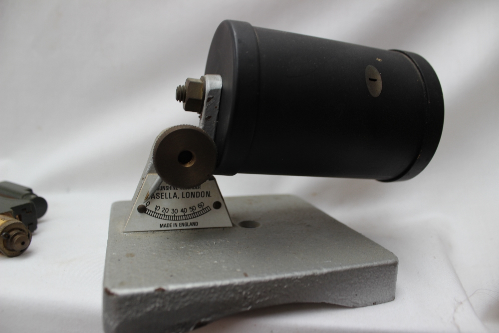 Two Cowley levels in leather cases together with a Jordan sunshine ...