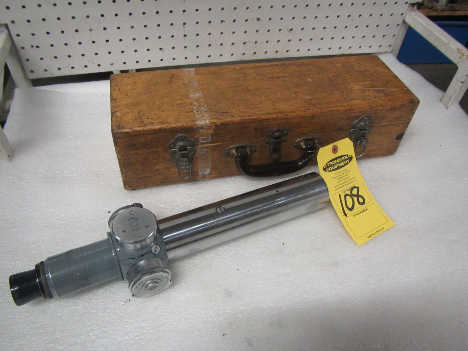 Taylor Hobson Micro-Alignment Telescope Lens 112/636-165 in case