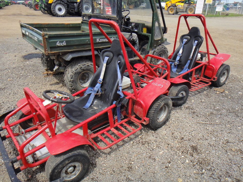 2 Honda Pacer GX160 Off Road Buggies/Go Karts with Honda 5.5hp Engines