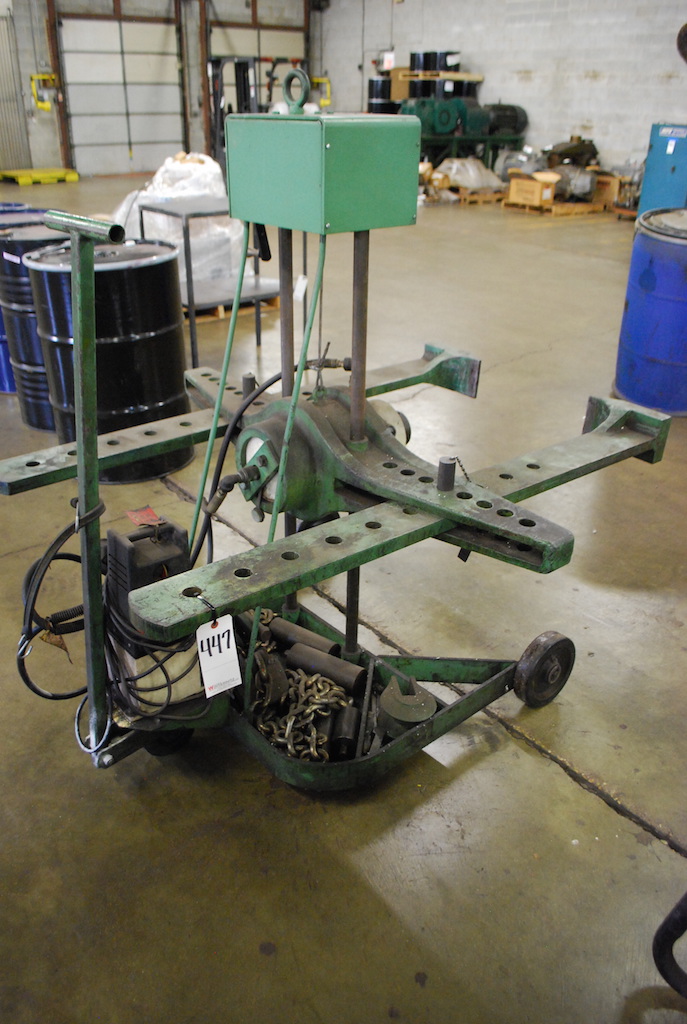 INDUSTRIAL ENGINEERING EQUIPMENT CO. 100-TON PORTABLE HYDRAULIC GEAR ...