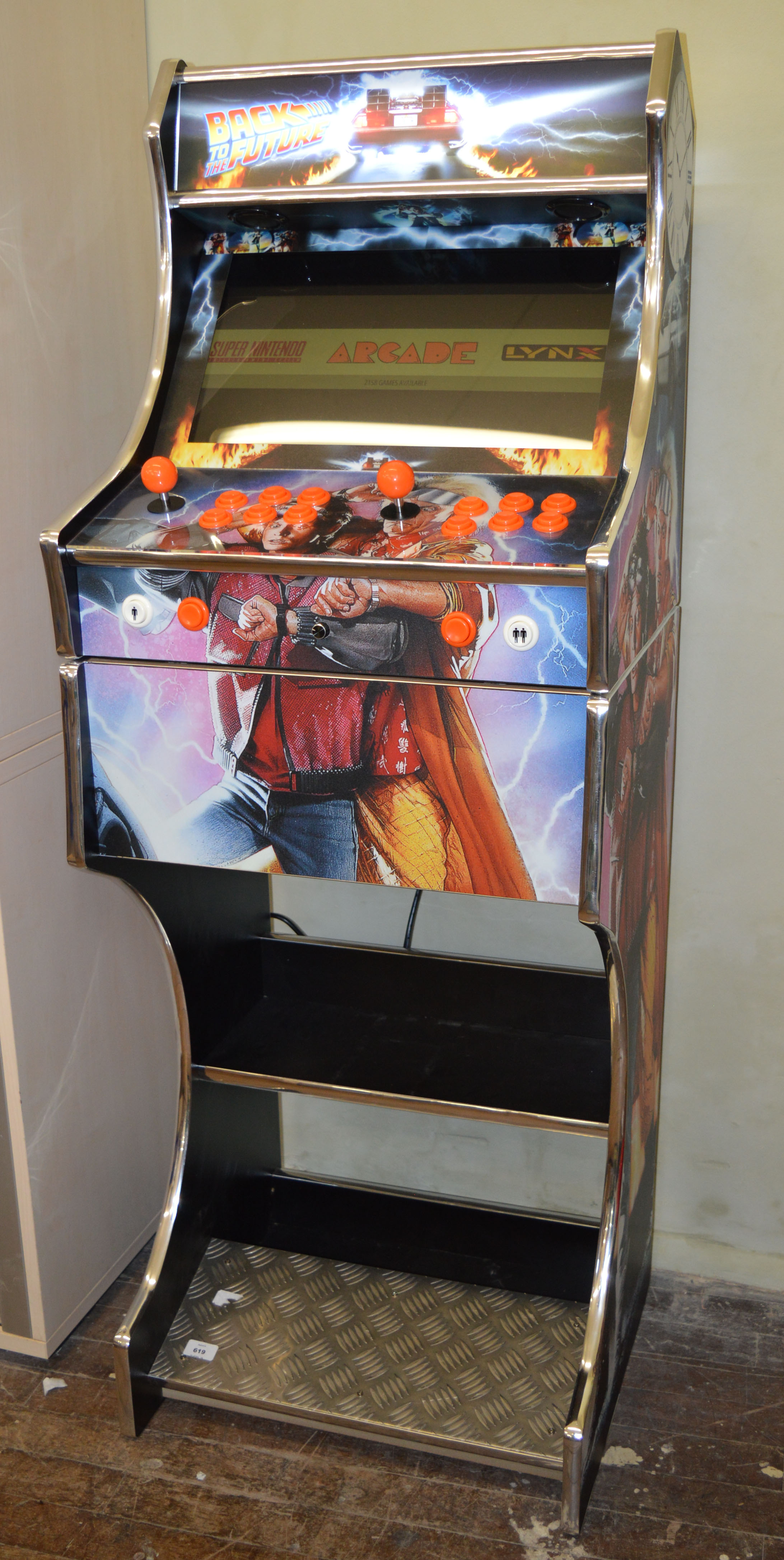 Back To The Future bartop arcade machine with stand. Retropie setup ...