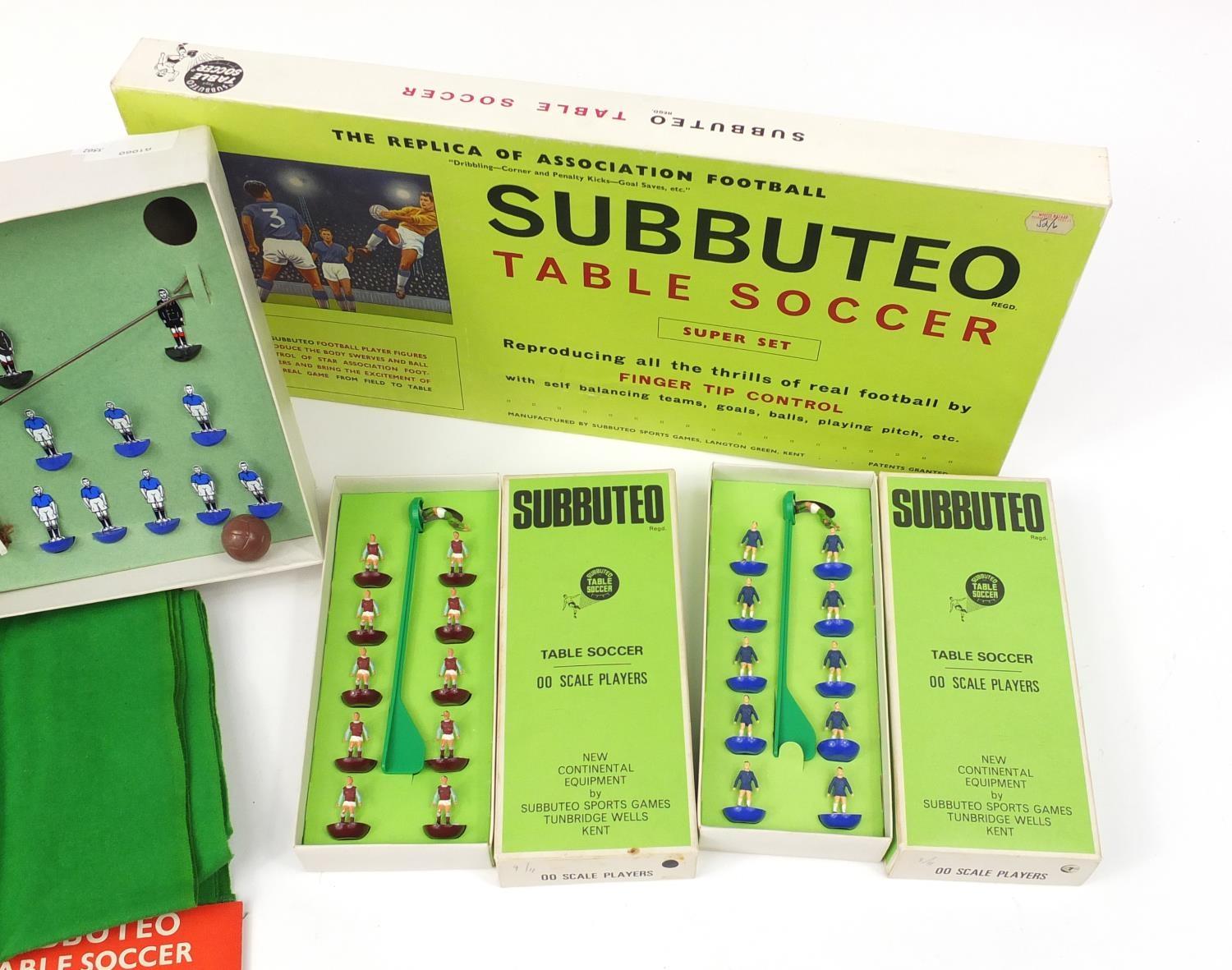 Subbuteo table soccer Super Set and two boxed teams :For Further ...