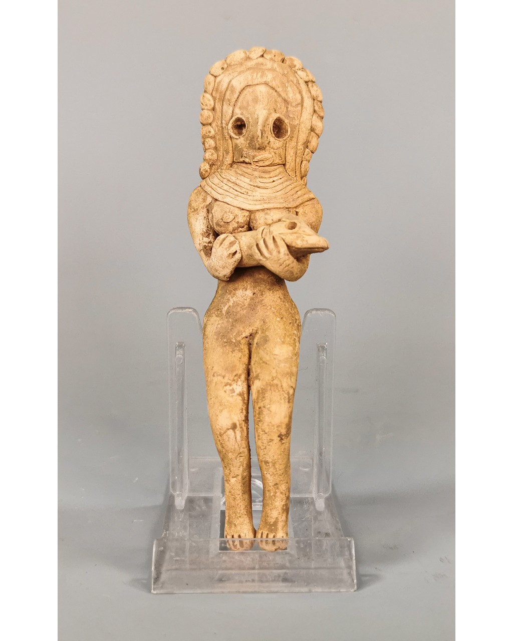 Ca. 3000-2000 BC. Finely molded Indus Valley Terracotta Fertility Idol ...