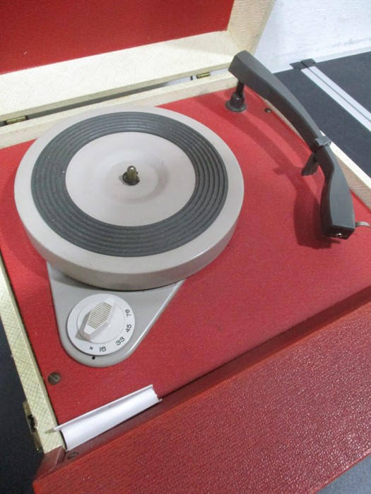 A vintage Alba portable record player