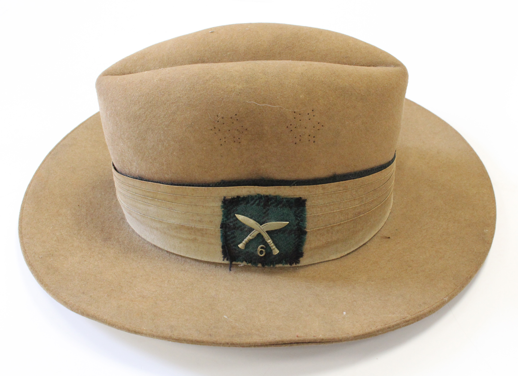 WW2 Gurkha pillar box hat with makers label size 63/4 dated 1940