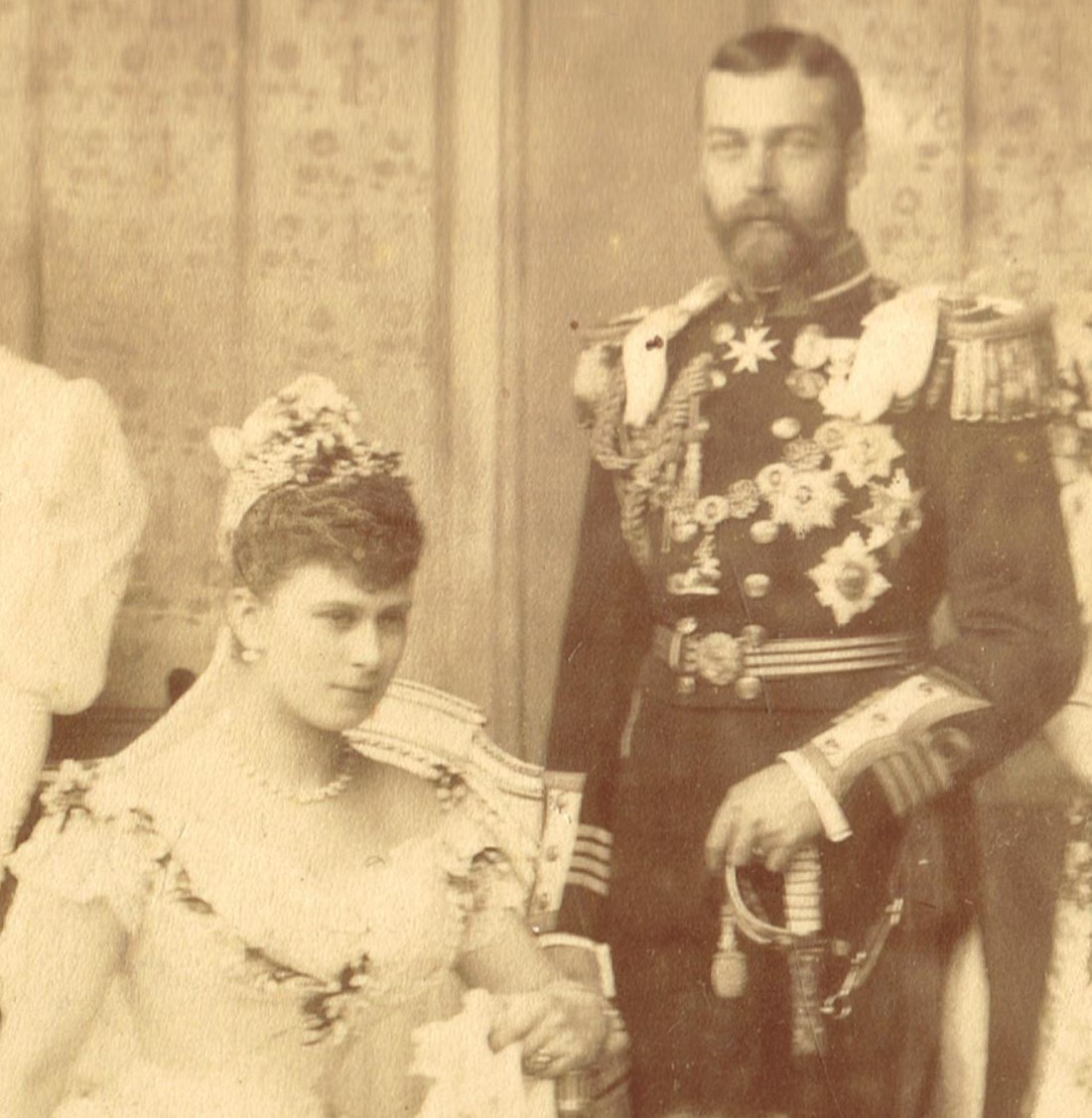 Royalty 1893 The Marriage of King George V and Queen Mary hand signed ...