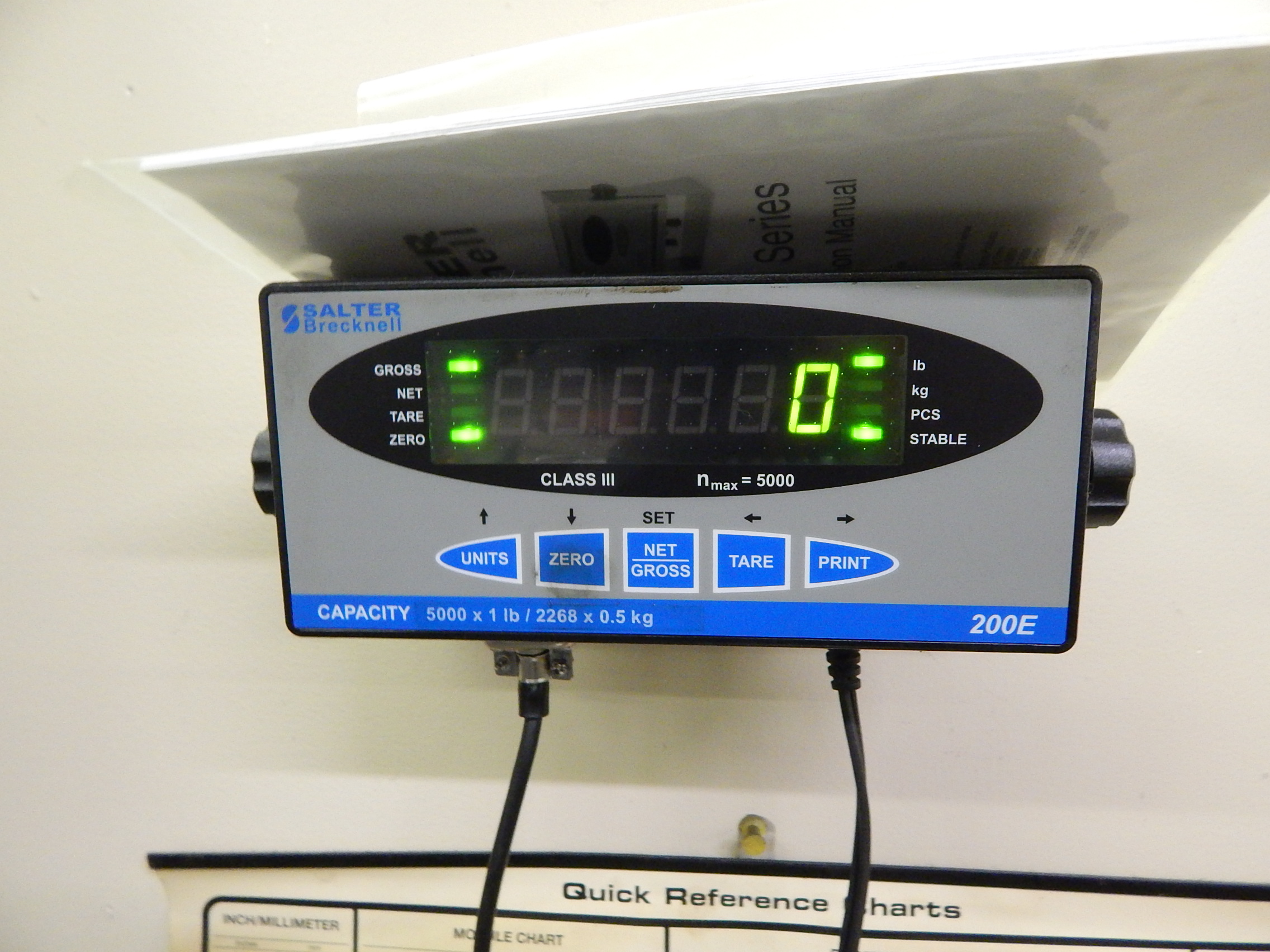 Salter Brecknell Model 200E Digital Platform Scale, 5,000 Lb. Capacity ...