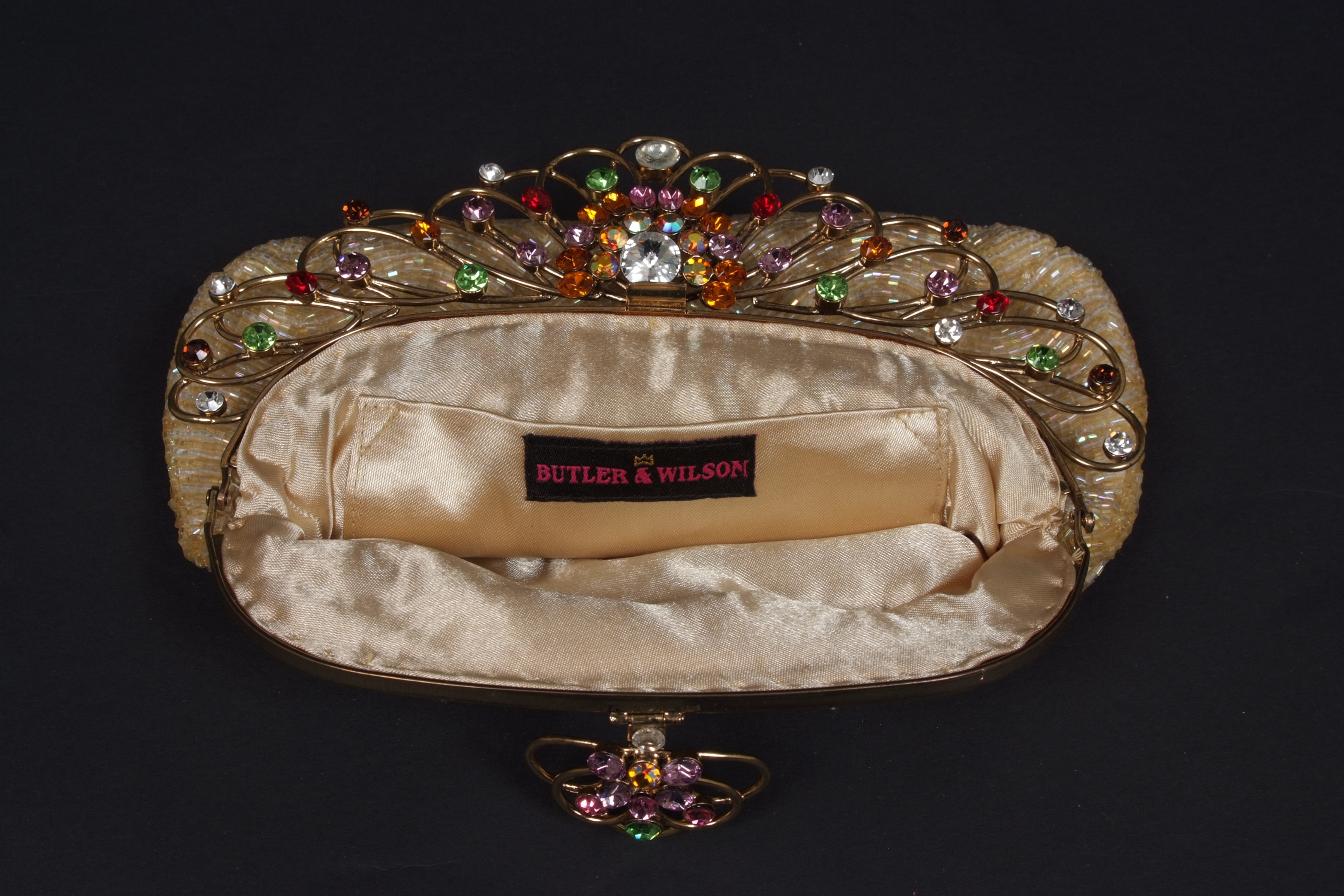 A BUTLER AND WILSON BEADED BAG From the 1970's this evening bag has ...