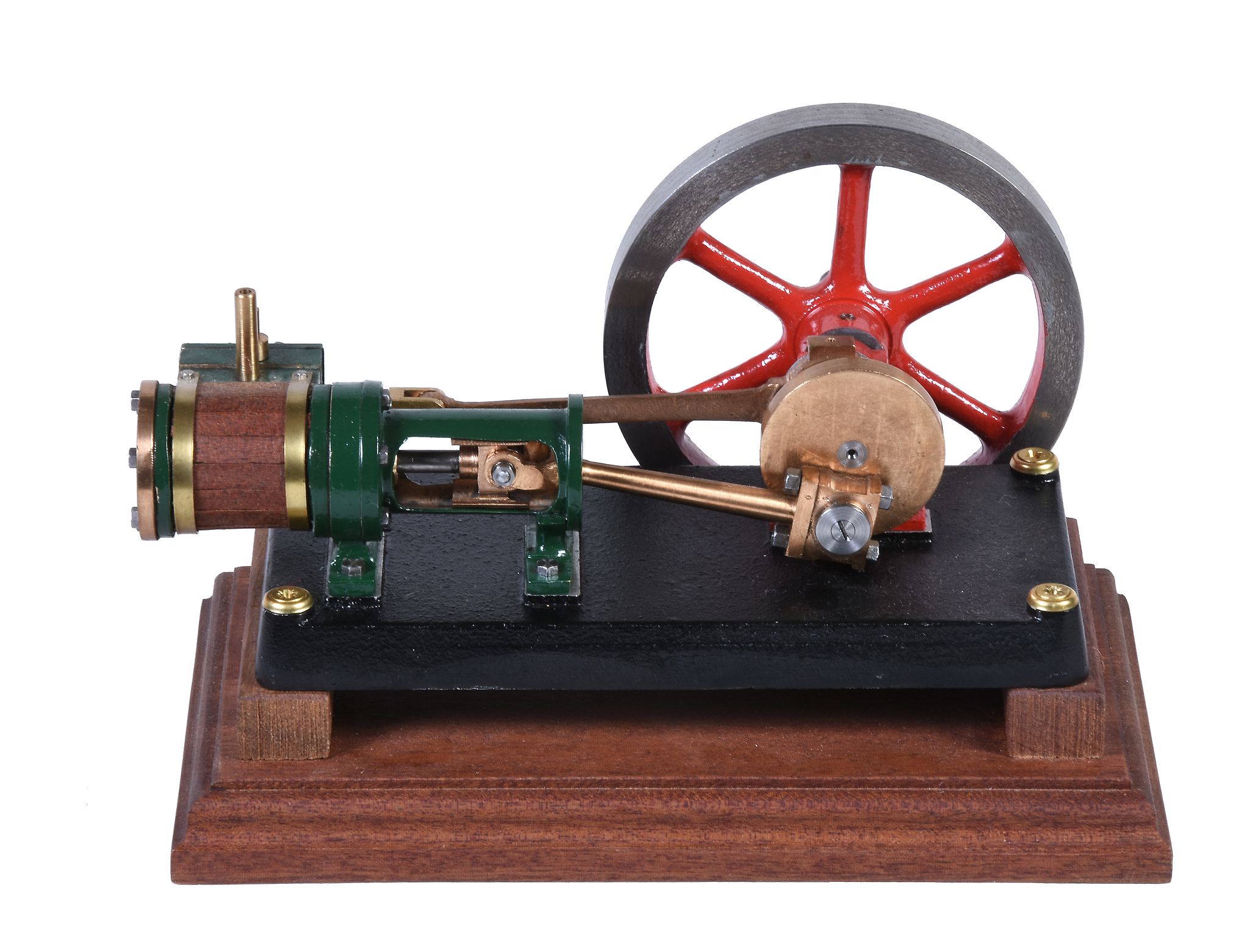 A model of a horizontal live steam mill engine, having single cylinder ...