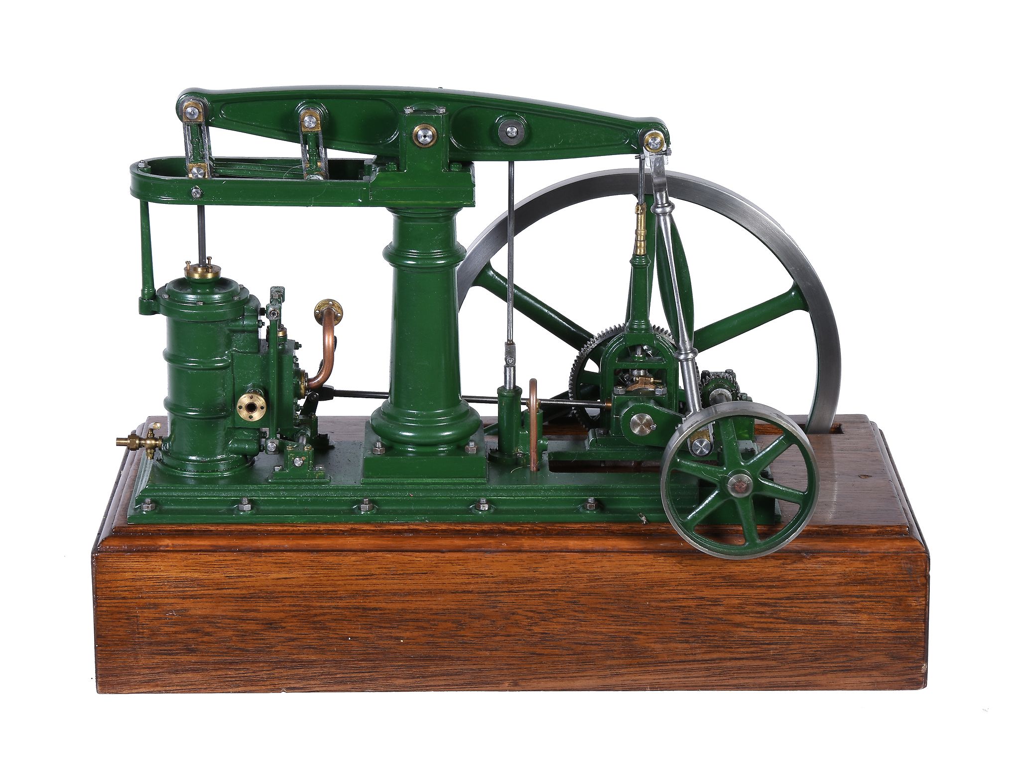 A well engineered model of a live steam M E Beam engine, the beam ...