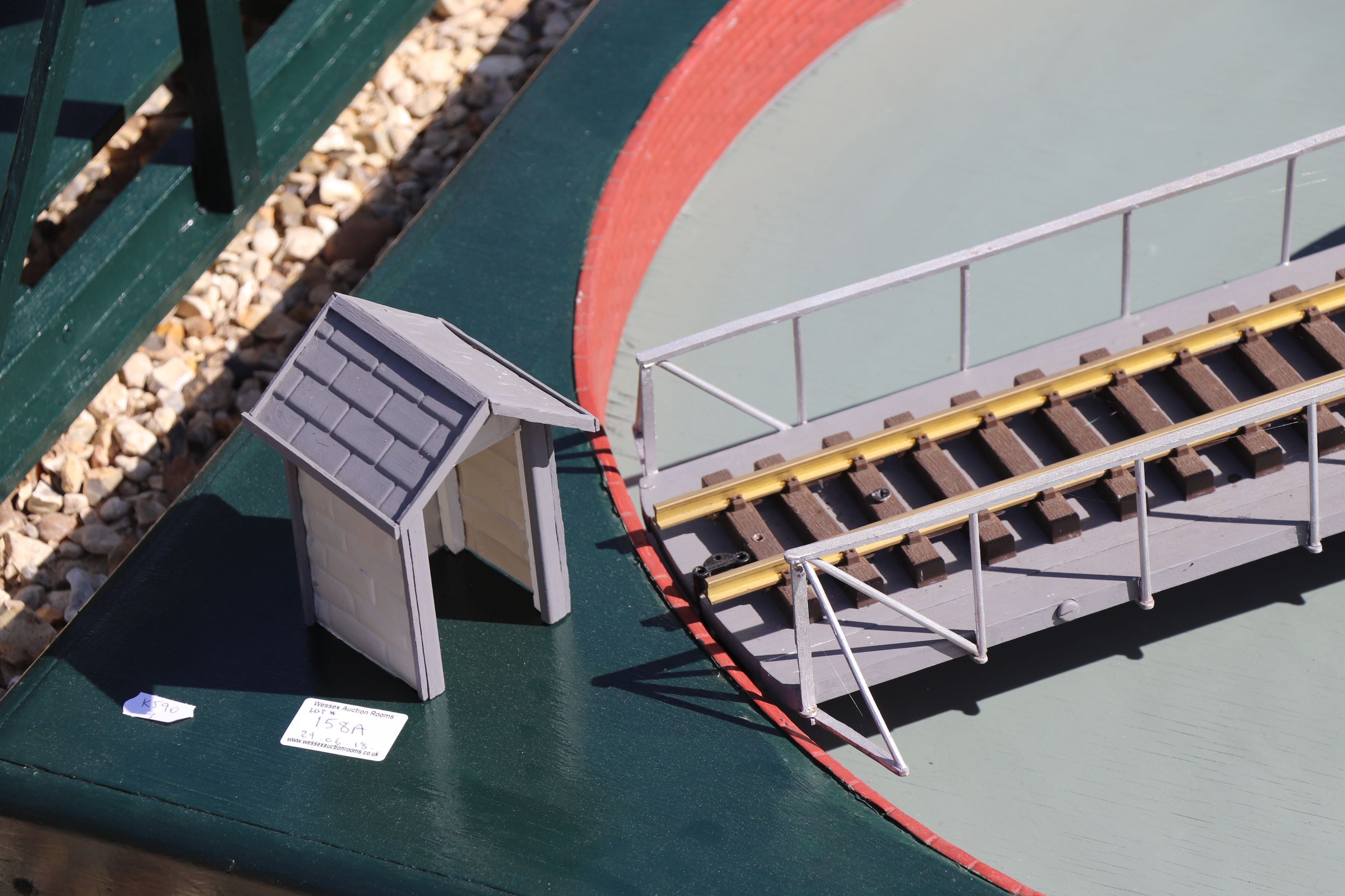 G Scale model railway - Electric rotating custom built turntable (37" x ...