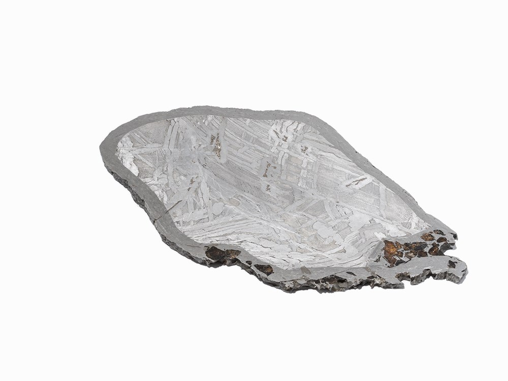 A Nickel-Iron Meteorite Plate with Widmanstätten Structure Iron ...