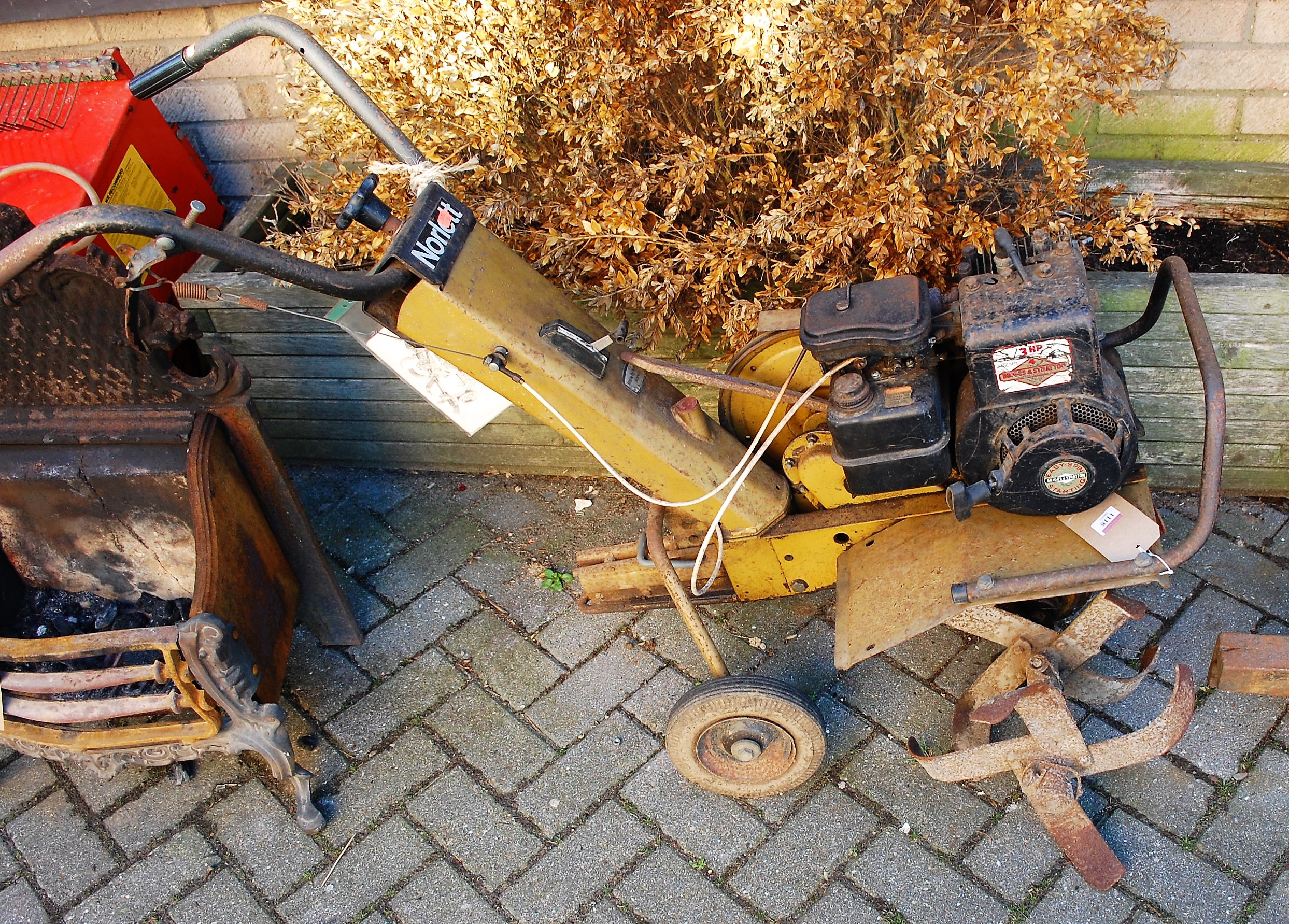 Norlett Ltd - a petrol driven rotavator, with Briggs & Stratton engine