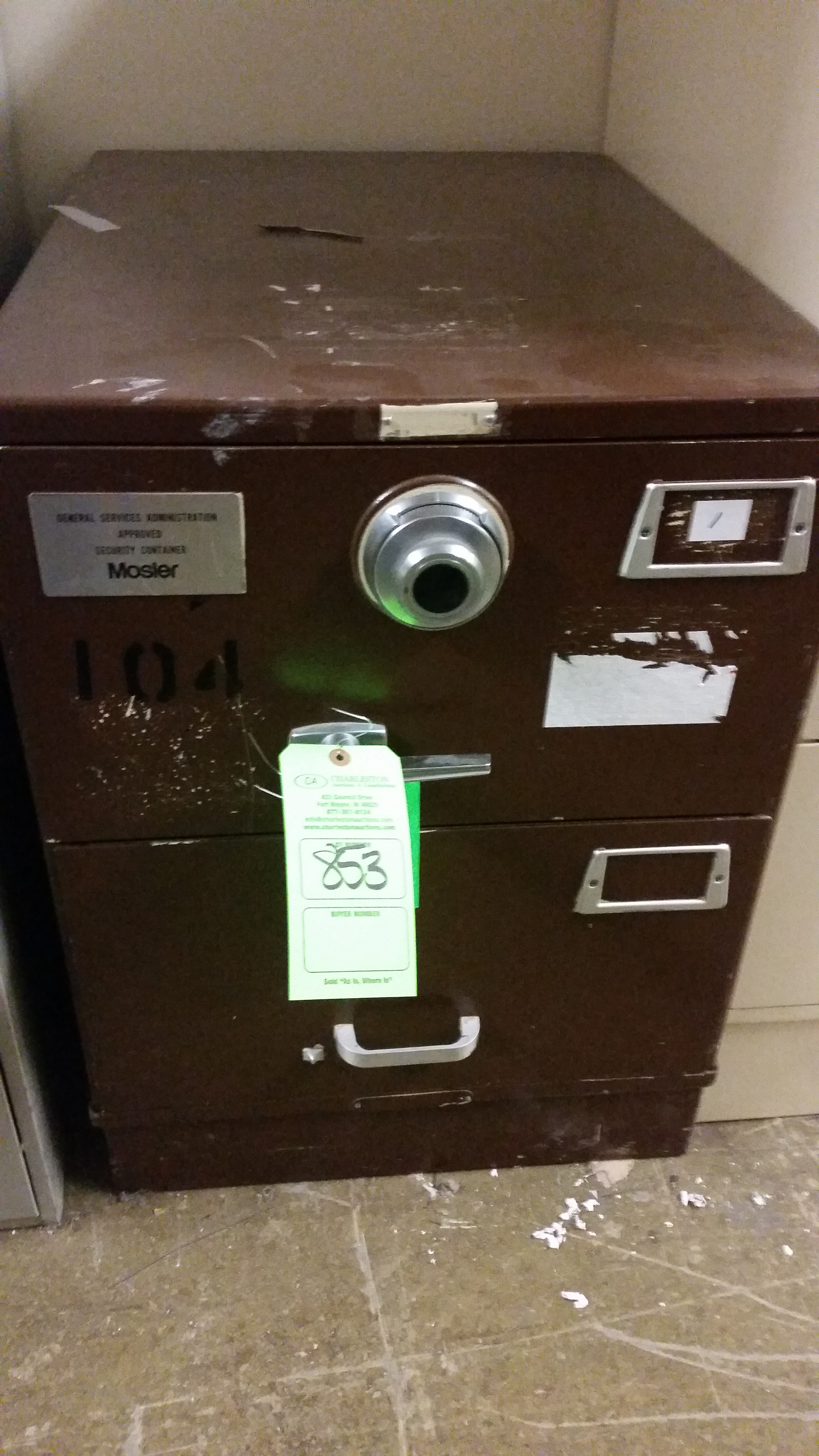 MOSLER 2-DRAWER SAFE