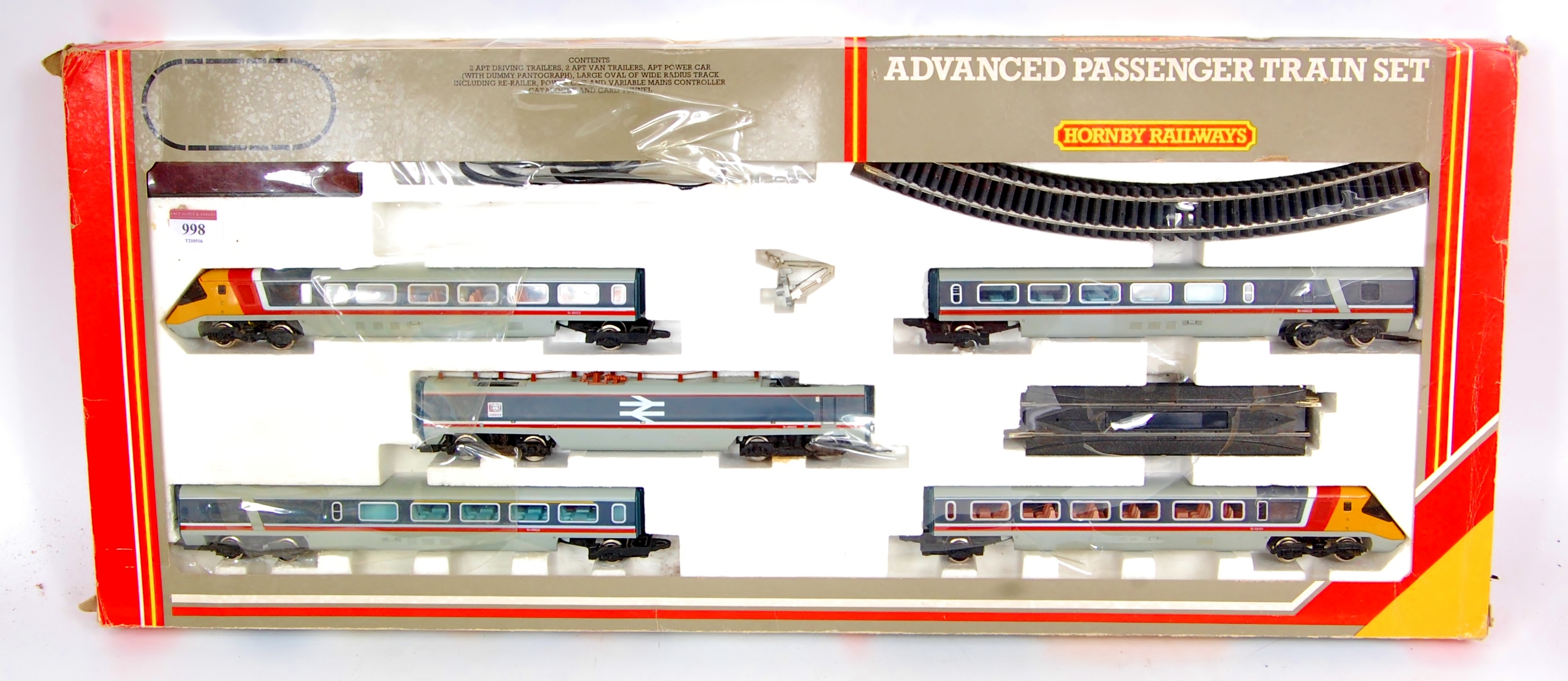 A Hornby R543 Advanced Passenger Train set (APT) with pantograph ...