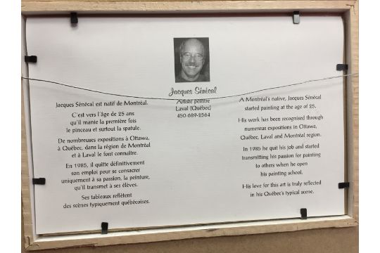 PEINTURE DE JACQUES SÉNÉCAL